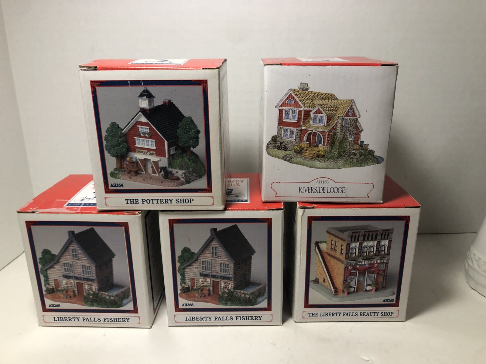 Lot Of 5 Liberty Falls Building figurines | eBay