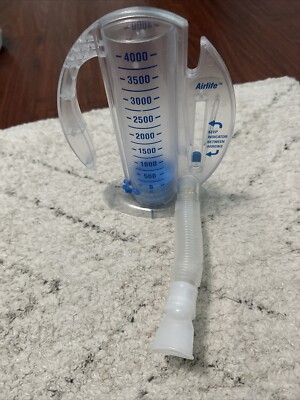 AirLife Volumetric Incentive Spirometer with One-Way Valve - 4000ml ...