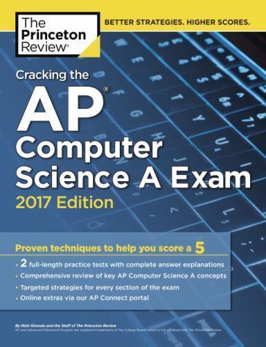 College Test Preparation Ser.: Cracking the AP Computer Science a Exam ...