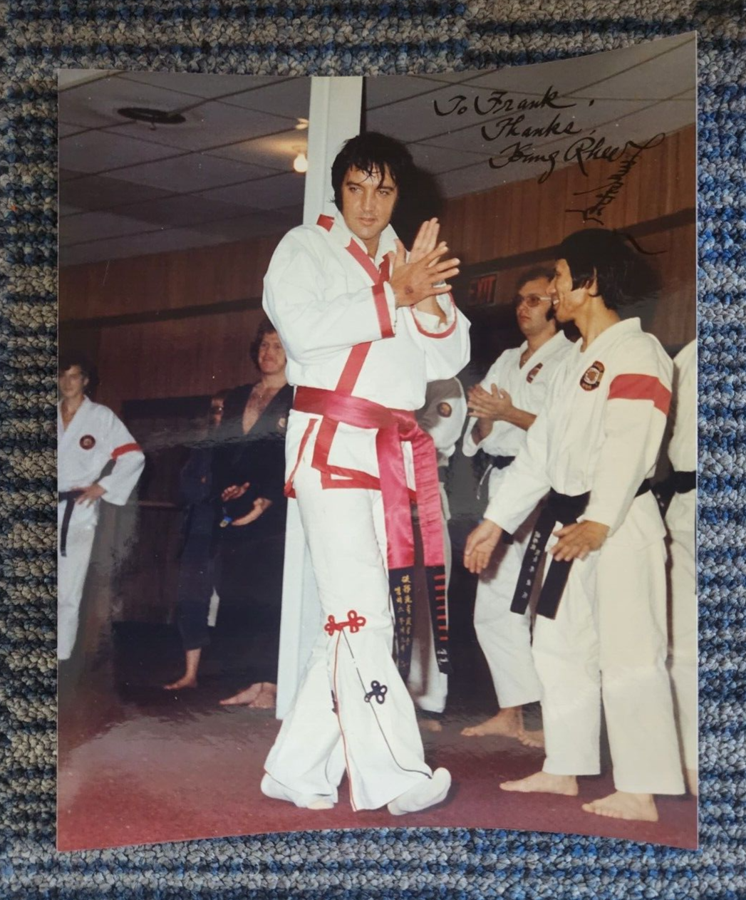 ELVIS PRESLEY KARATE INSTRUCTOR 4 Original KANG RHEE SIGNED 8x10 COLOR ...