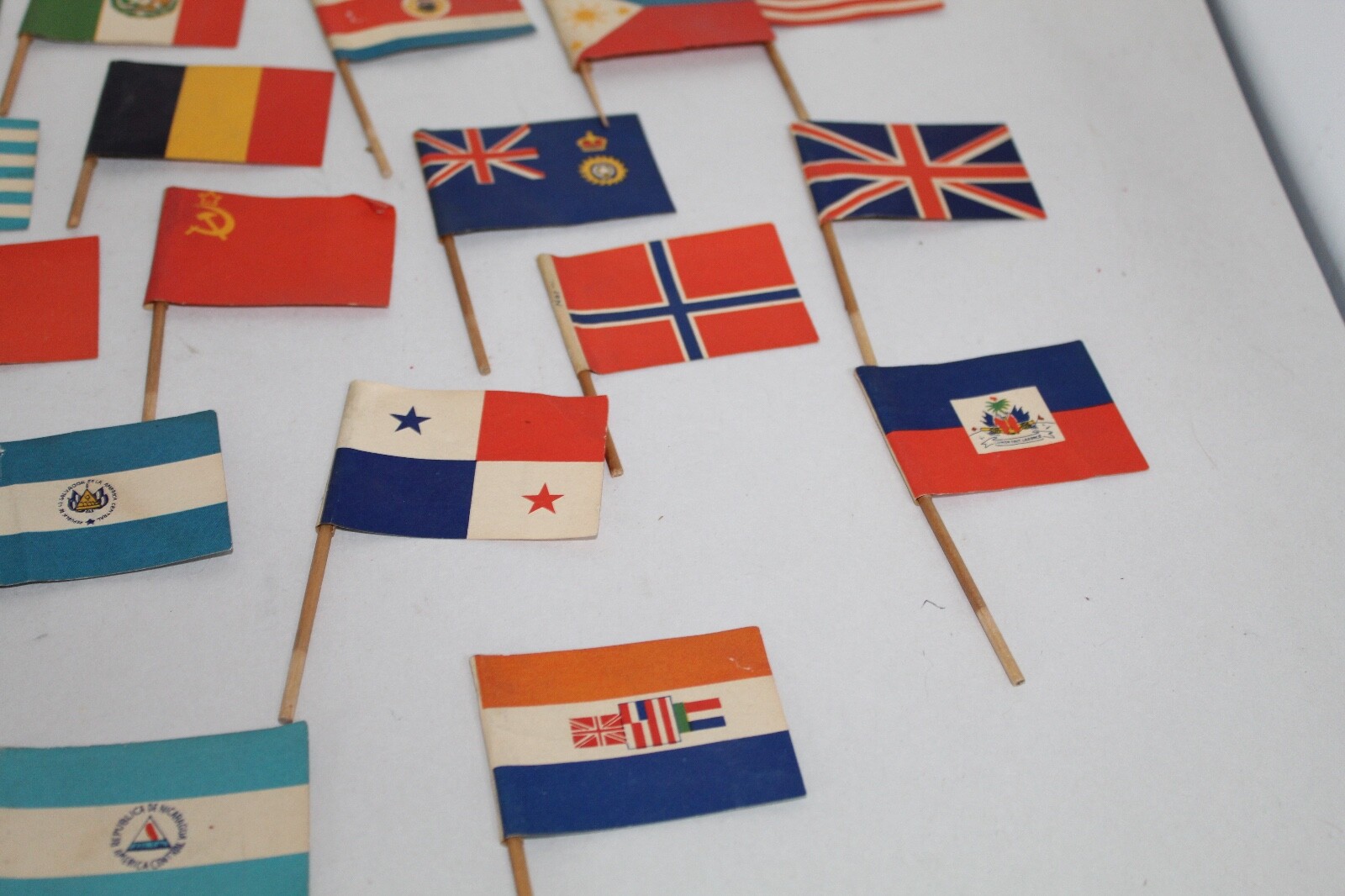 Vintage ASSORTED Paper WORLD FLAGS | eBay