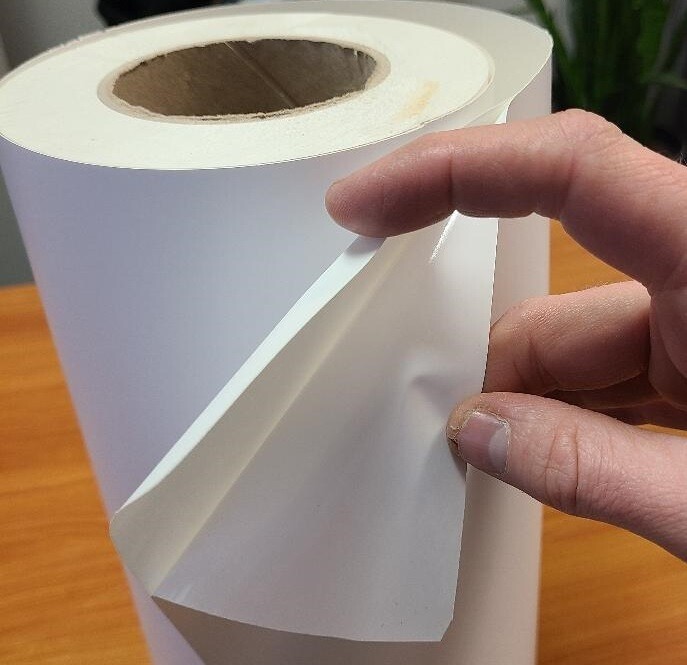 6.0 mil Matte White "Super Thick" Vinyl Decal Sticker Self-Adhesive ...