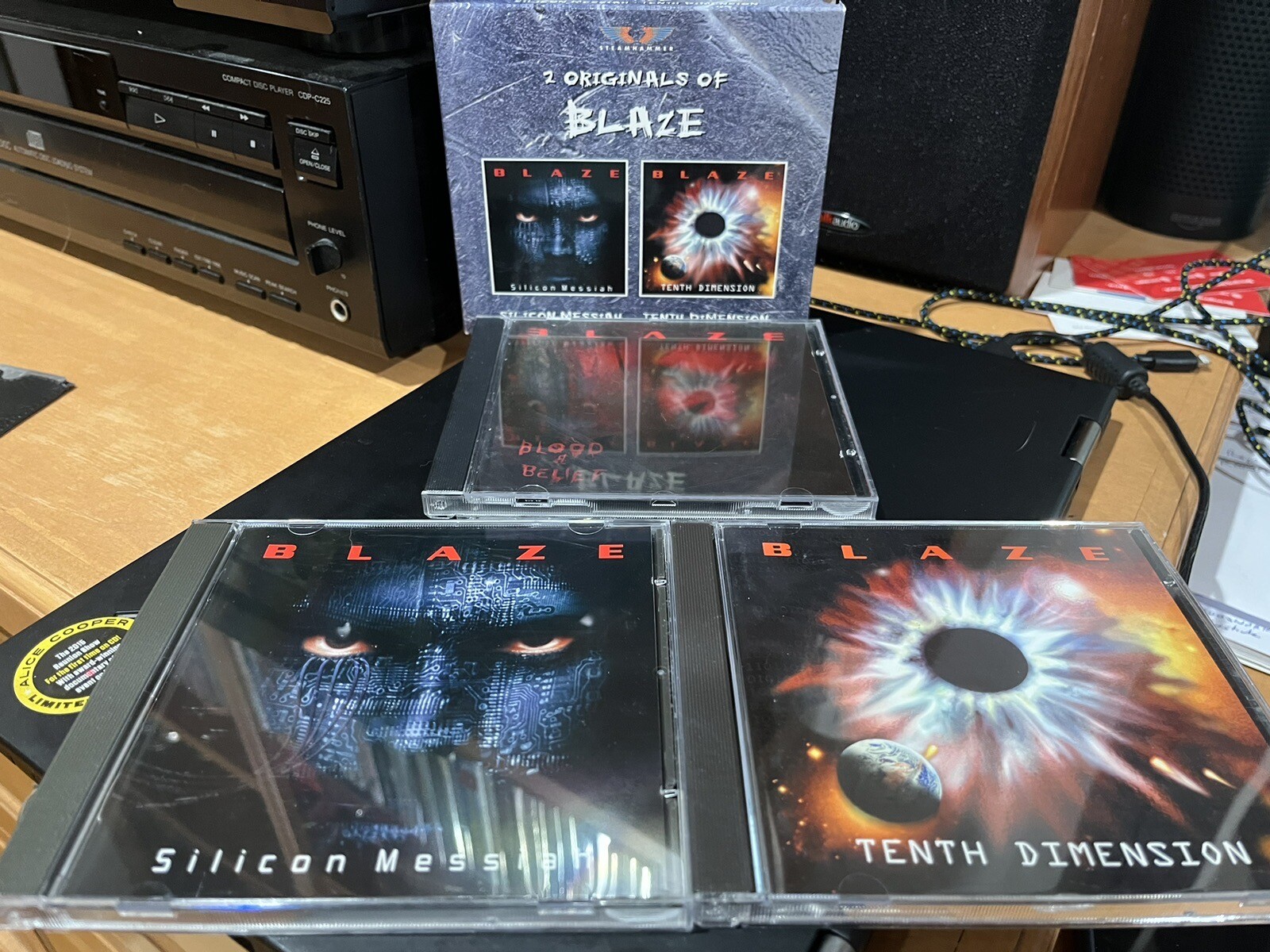 Blaze Bayley Iron Maiden 3 CD Silicone Messiah Tenth Dimension Blood & Belief 693723993300 | eBay