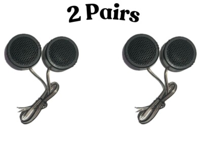 2 PAIR OF 500W High Eficiency Dome Tweeter (Car Mini Tweeters) ( Car ...