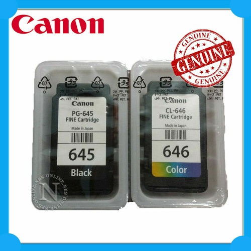 Canon Genuine PG645+CL646 TWIN PACK UNBOX Ink>MG2560/TR4560/TS3160 ...
