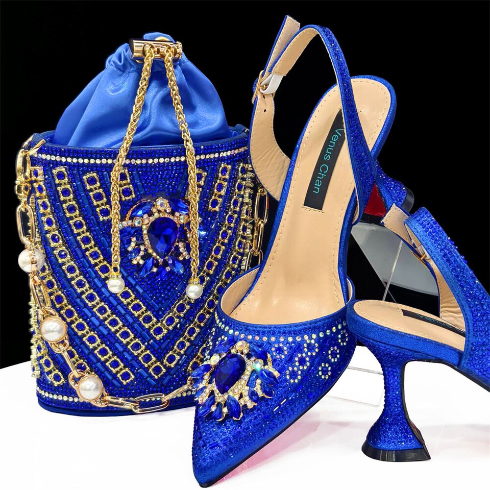 Latest Design Italian Shoes And Bag Set Sandals With Matching Bag Party ...