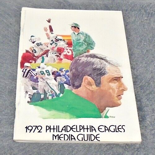 1972 NFL FOOTBALL MEDIA GUIDE PHILADELPHIA EAGLES VERY RARE IN NICE ...