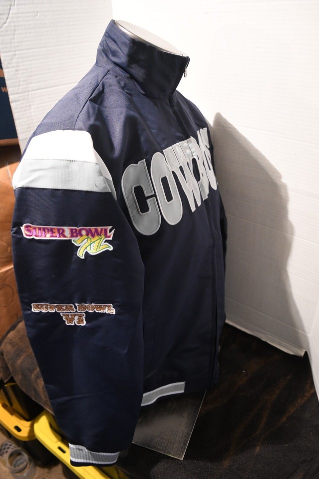 Dallas Cowboys Men's 5X Super Bowl Champions Zip up Salesman Sample ...