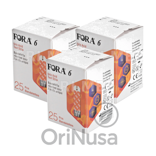 3 Box Fora 6 Plus/Connect Uric Acid Test Strips | Gout Monitor Refill ...
