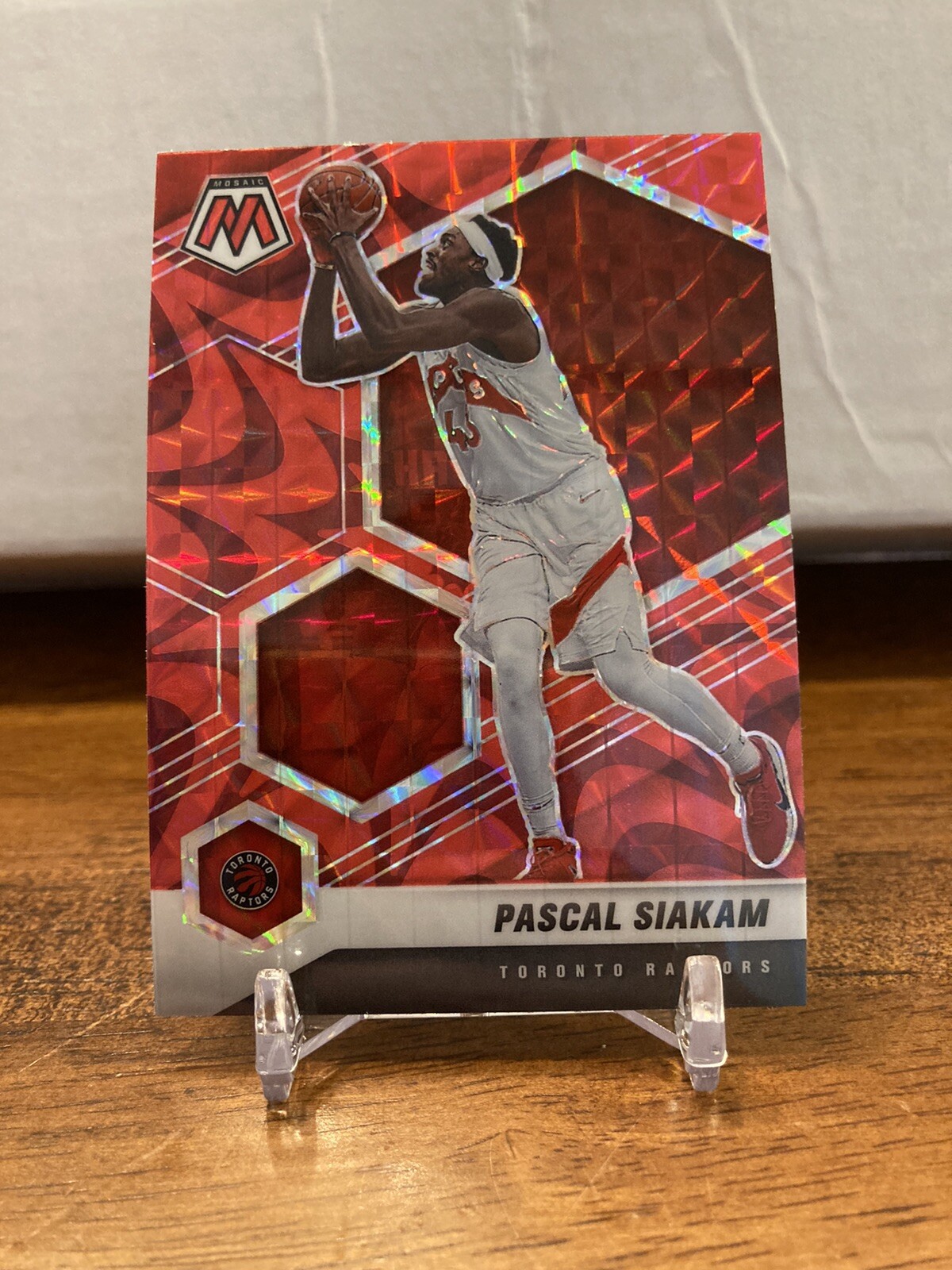 2020-21 Panini Mosaic - Reactive Red Prizm #70 Pascal Siakam for sale ...