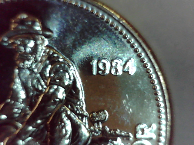 1984 Vintage Englehard American Prospector 1 oz silver round .999 pure ...