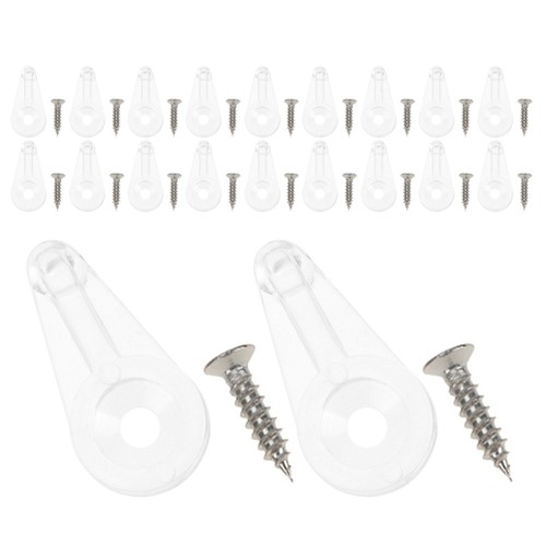 25 Pcs Glass Retainer Clips with Screws Embedded Assembly Clamps | eBay
