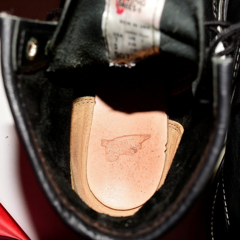 Red Wing 9075 Moc Toe Boot Leather Black Men US 7 D | eBay
