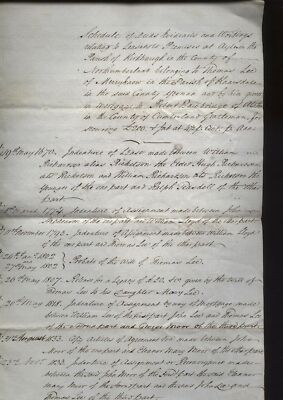 1833 R BAINBRIDGE of ALSTON Cumbria Schedule of deeds 1670-1833 ...