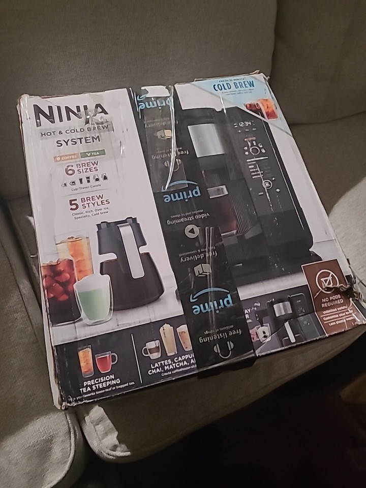 *NEW* Ninja CP307 Hot and Cold Brewed System With Thermal Carafe Coffee ...