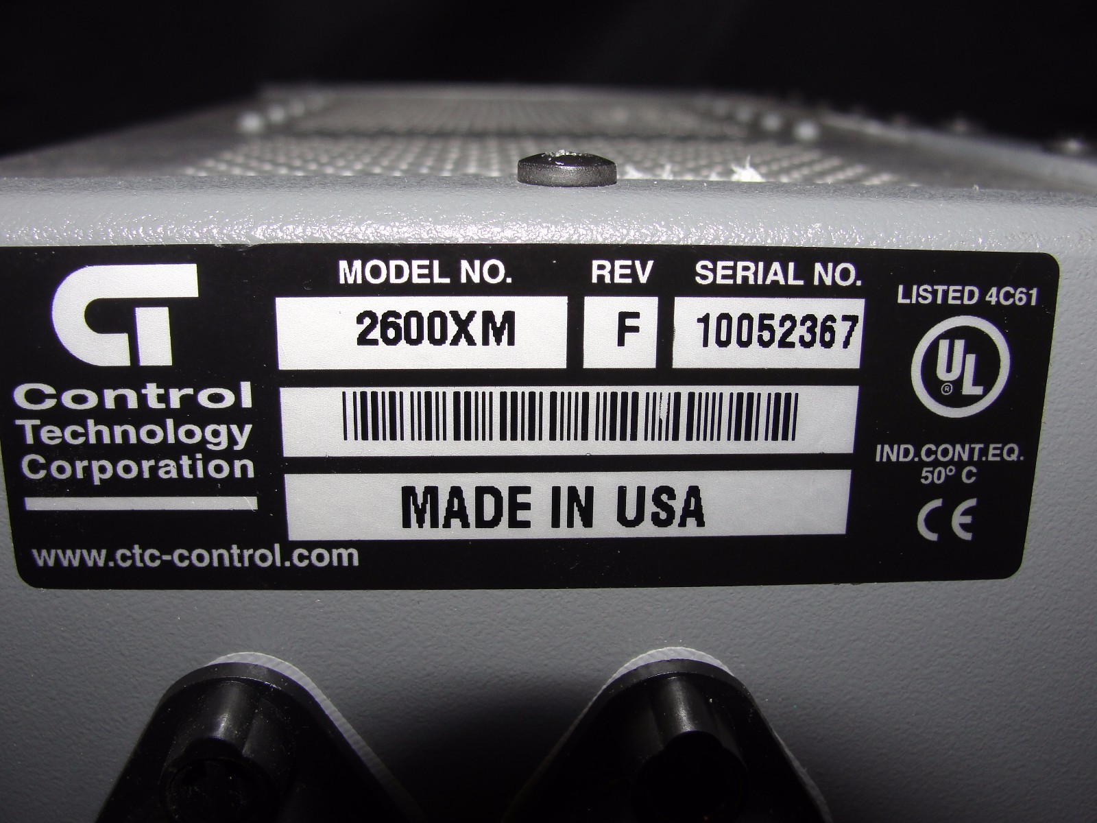 Control Technology Corporation Model 2600 Automation Controller M/N ...