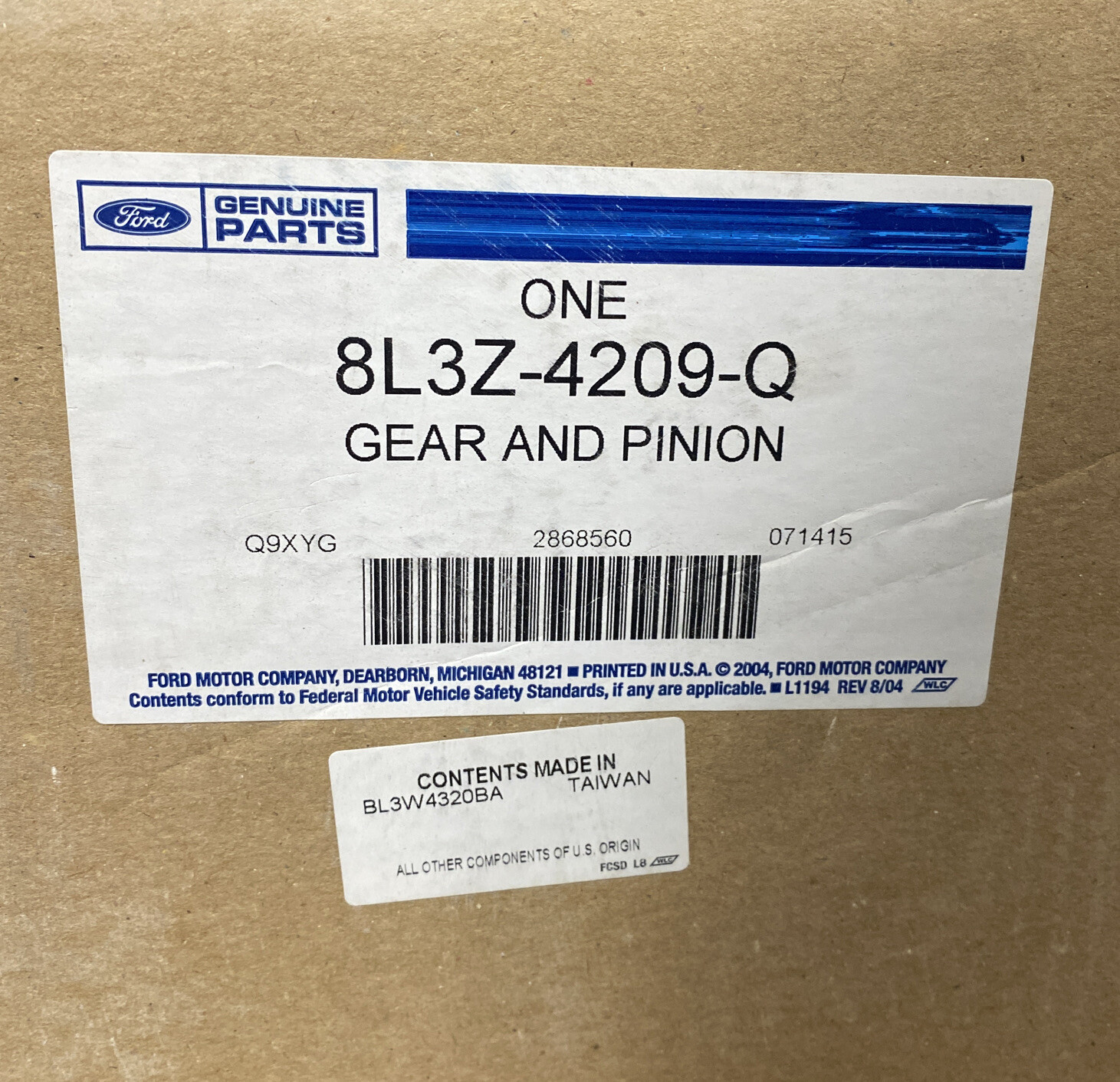 NEW OEM Ford F-Series Explorer Expedition 3.55 Gear & Pinion 9.75" 8L3Z-4209-Q | eBay