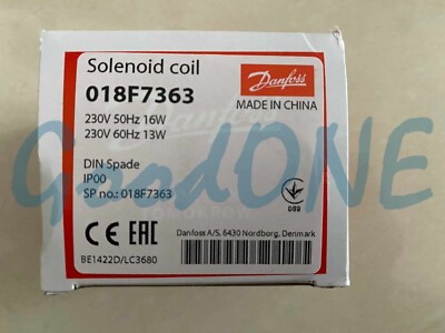 1PC New Danfoss 018F7363 Solenoid Valve Coil | eBay