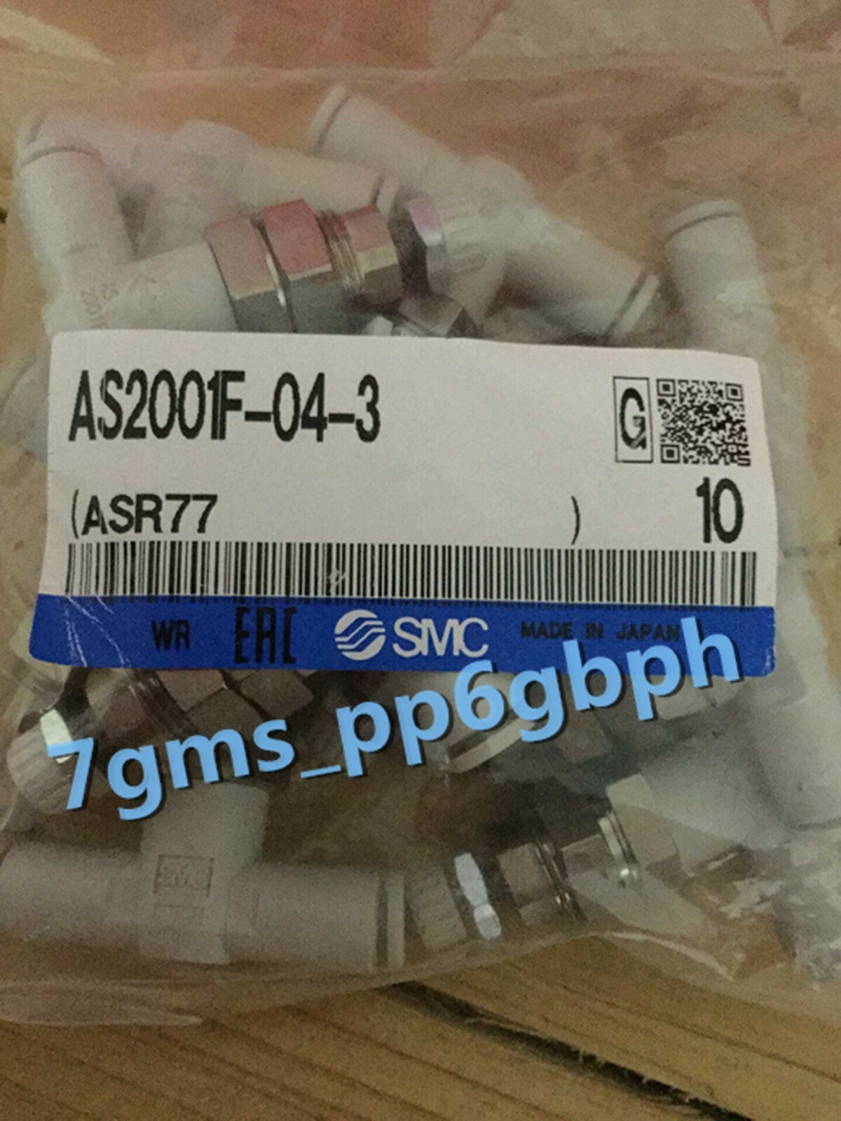 2 PCS NEW SMC Speed Control Valve AS2001F-04-3 | eBay