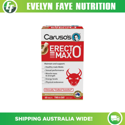 CARUSO'S NATURAL HEALTH ErectOmax - 60 tablets | Male Performance ...