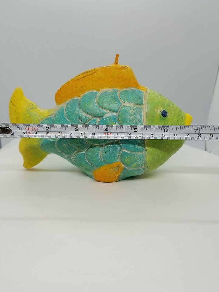 Vintage Wax Vick Candle TROPICAL FISH Shaped 3D Unburned Scented Candle ...