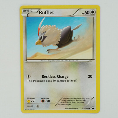 Rufflet 92/114 Common XY: Steam Siege Pokemon Card | eBay