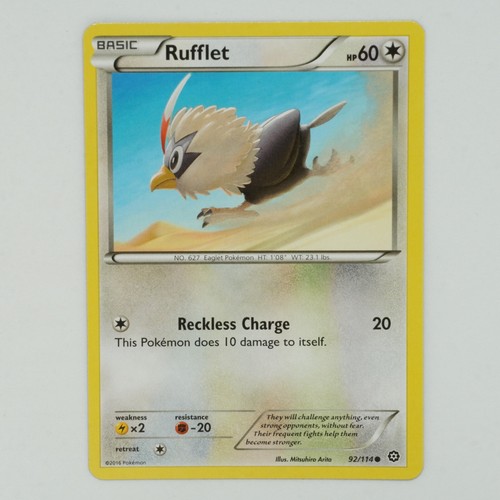 Rufflet 92/114 Common XY: Steam Siege Pokemon Card | eBay