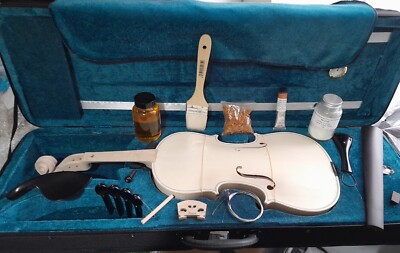 VIOLIN MAKING KIT, GOLD LEVEL, ALL PARTS INCLUDED, HAND-MADE, FLAMED ...
