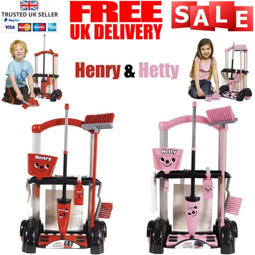 Henry Hetty Cleaning Trolley Vacuum Cleaner Hoover Casdon Kids Fun Role ...