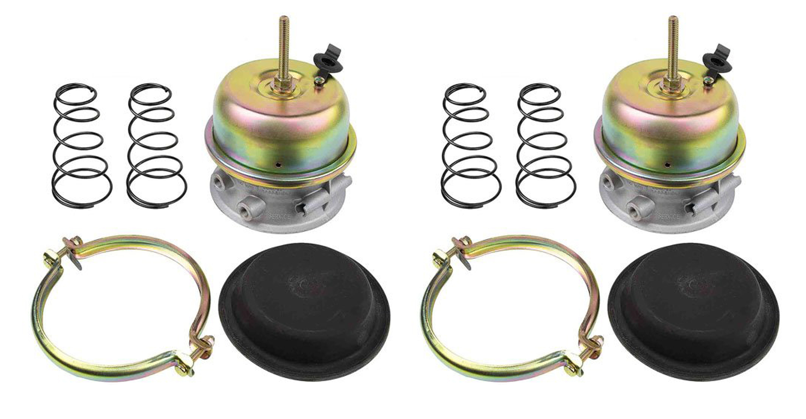 Pair Piggyback Air Brake Chamber Kit Type 3030 Replaces GP3030, MA15435 ...