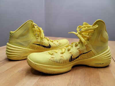NIKE HYPERDUNK Lunarlon Sonic Yellow Mens 13 Basketball Shoe Sneaker ...