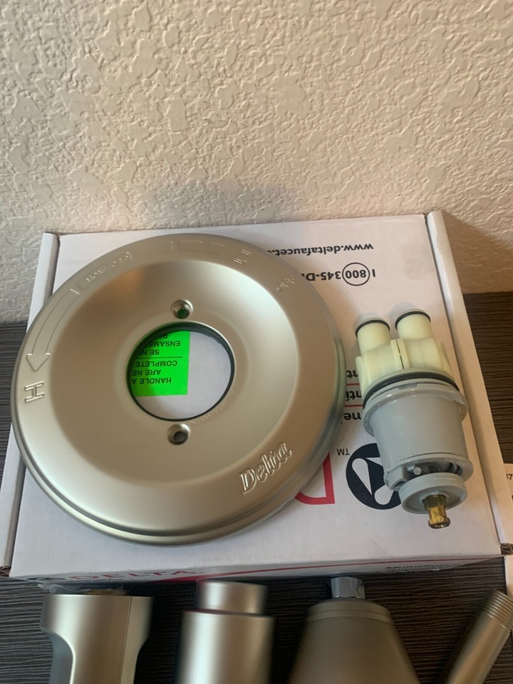 Delta Monitor 1400 Nickel Shower Trim Kit W/Cartridge T14430-NCLHP (See ...