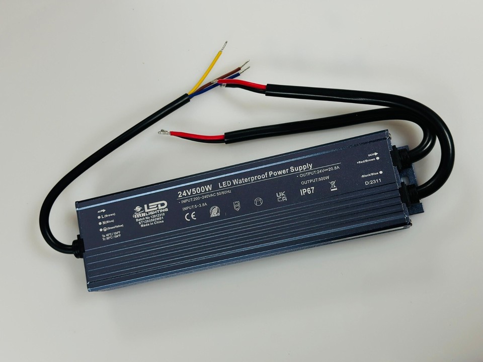 100w to 600W DC24V Waterproof Power Supply Transformer Adapter Driver ...