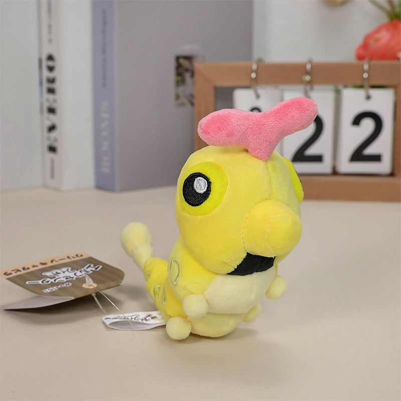 Anime Shiny Caterpie Caterpillar Pet 16cm Plush Toy Game Stuffed Animal ...