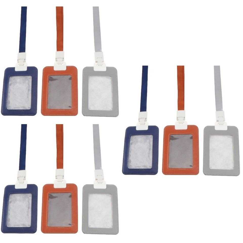 3pcs Vertical Badge Holder Pass Pouch Case Holder with Lanyard | eBay UK