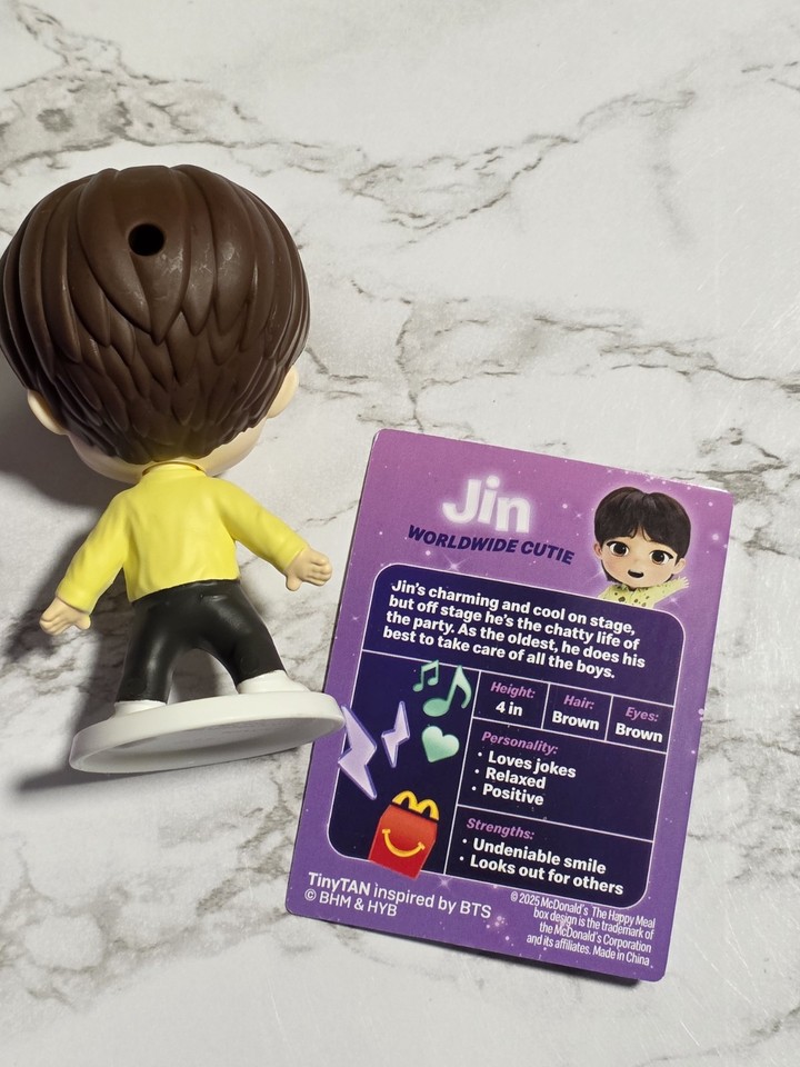 TINY TAN McDonalds Happy Meal Sept 2025 Throwback Edition -JIN | eBay