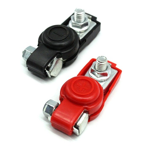 2x Car Auto Zinc Plated Battery Terminal Quick Connector Cable Clamp ...