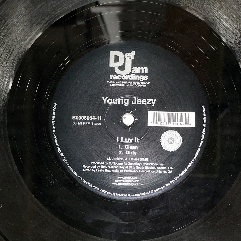 YOUNG JEEZY ILUVIT DEF JAM RECORDINGS B000806411 US VINYL 12 | eBay