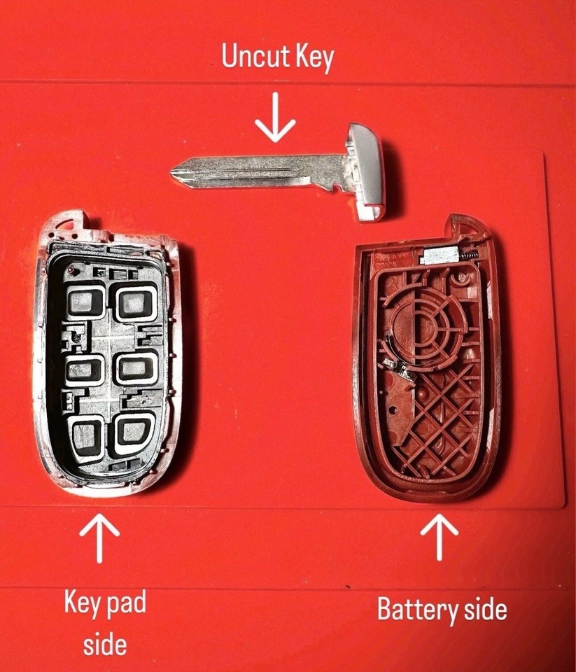 RED SRT KEY FOB SHELL Dodge Charger Challenger Jeep | eBay