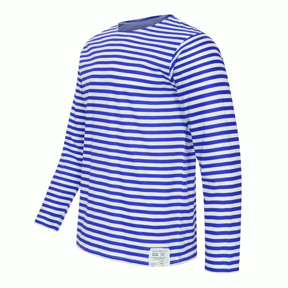 Sailor Top Russian Telnyashka Style Navy Striped Long Sleeve T Shirt ...