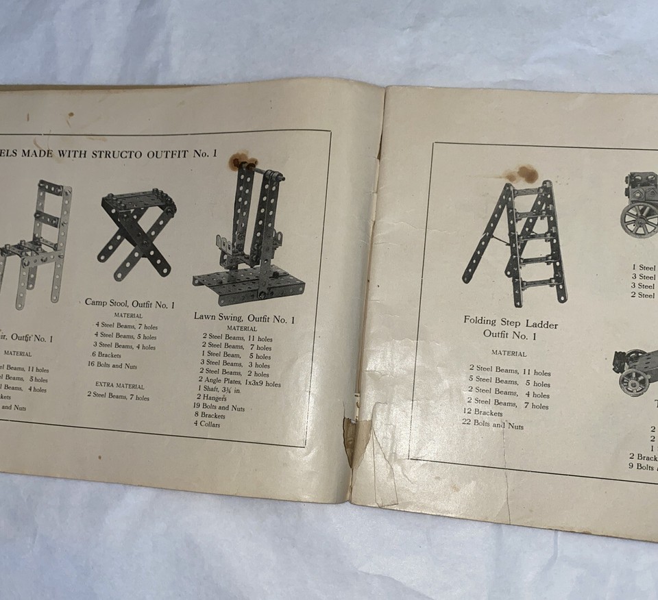 STRUCTO Construction Set Manual, Model Build. Material, Rare Vintage ...