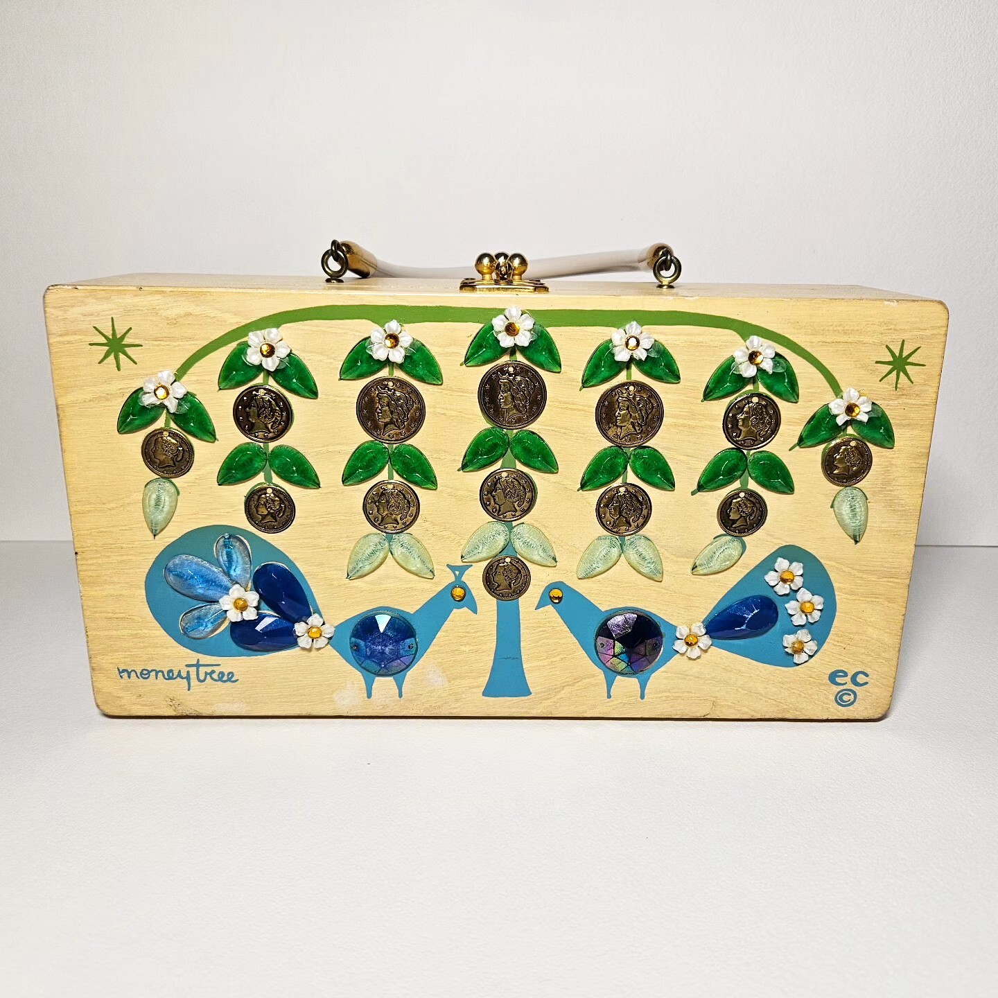 Vintage 1960s Enid Collins Original Box Bag Moneytree… - Gem