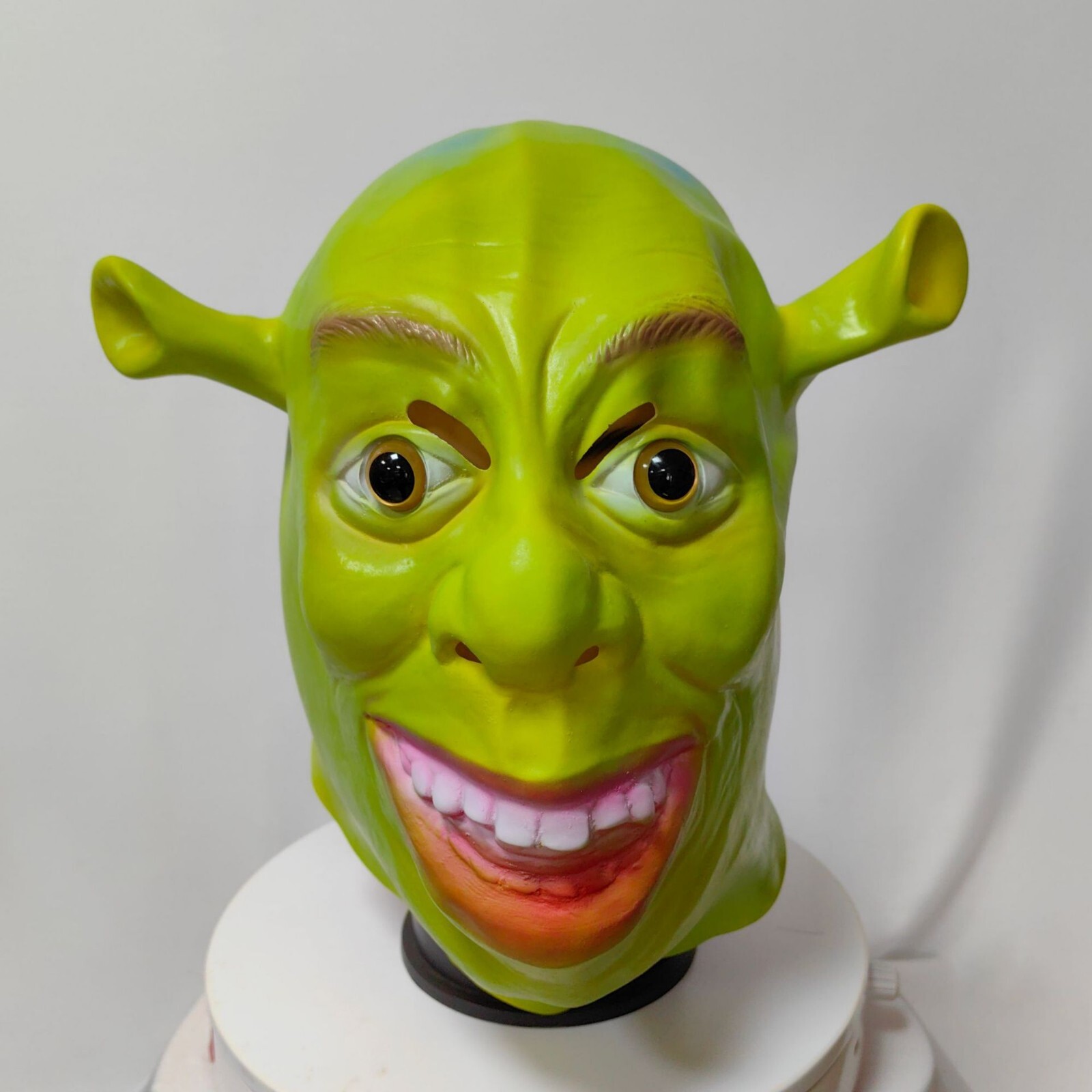 Masquerade Halloween Latex Fancy Shrek Head Mask Creepy Party Cosplay ...