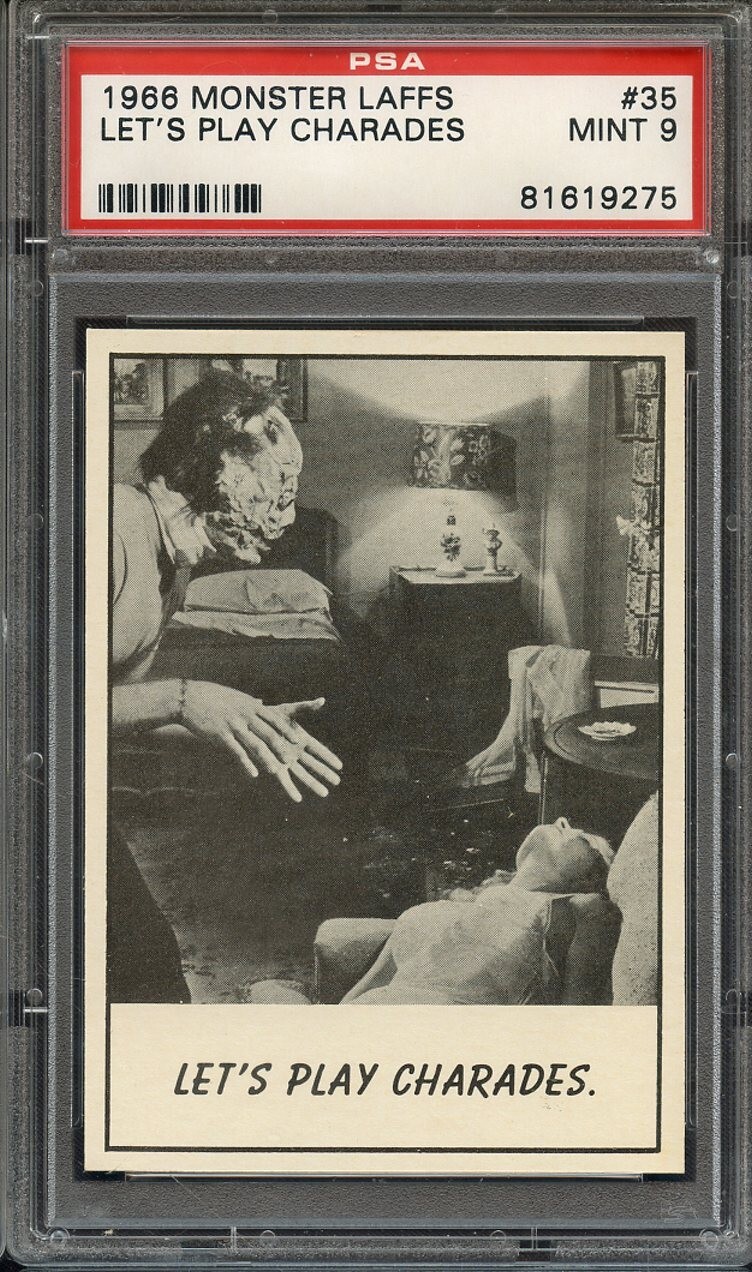1966 MONSTER LAFFS 35 LET'S PLAY CHARADES PSA MINT 9 NS | eBay