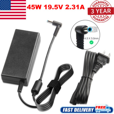 19.5V 2.31A AC Adapter Notebook Charger for HP Laptop Power Supply Cord ...
