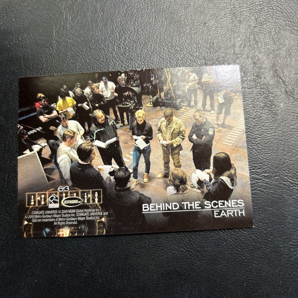 Jb17 Stargate Universe SG-U 2010 #63 Behind-The-Scenes Earth Water ...