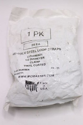 (25-Pk) McMaster Clamp Steel Hot Dipped Galvanized 1/2" COV0909Z1 | eBay