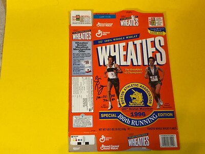 WHEATIES MARATHON RUNNER BILL RODGERS AUTOGRAPHED | eBay