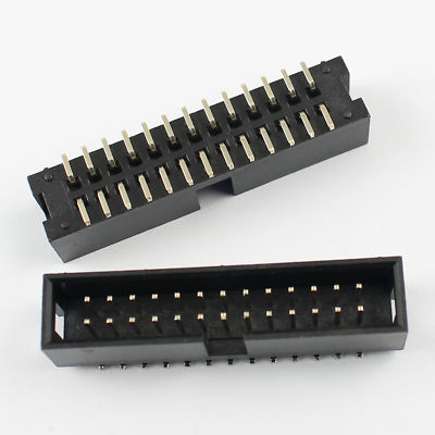 50Pcs 2.54mm Pitch 2x13Pin 26 Pin SMT SMD Male Shrouded Box Header IDC ...