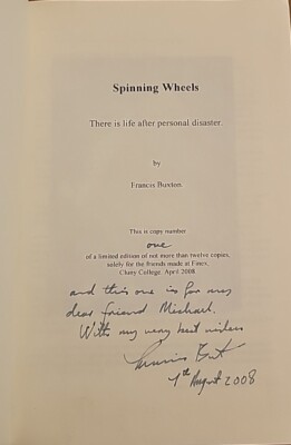 Spinning Wheels Book Francis Buxton 2008 One Of 12 Copies Frank Rare ...